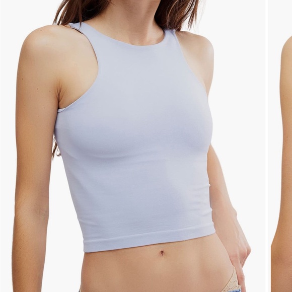 Free People | Tops | Free People Clean Lines Crop Tank | Poshmark